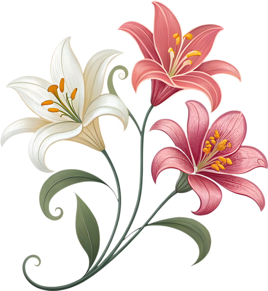 Stunning Lily Flower Clipart For Creative Design Projects 54305915 Png