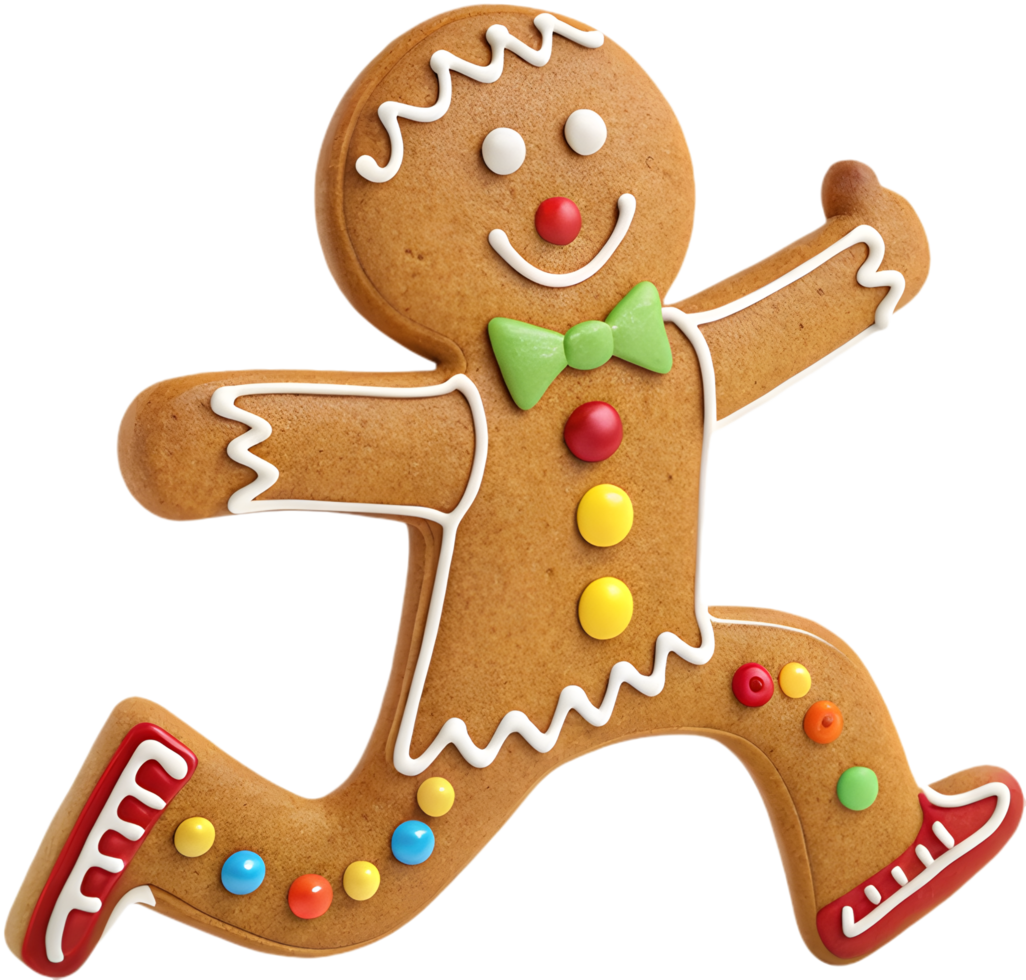 Joyful gingerbread cookie clipart perfect for Christmas designs ...