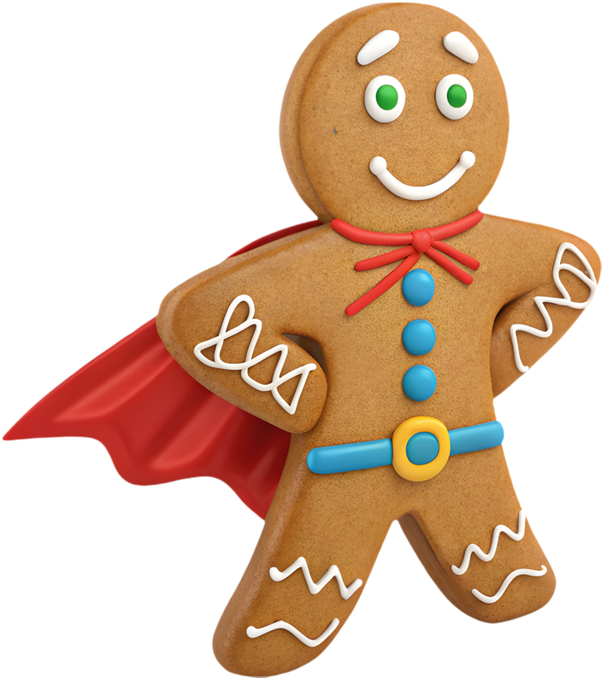 Sweet gingerbread cookie clipart for winter holiday designs. . 54307592 PNG