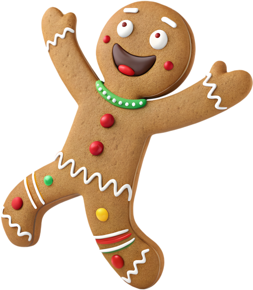 Holiday gingerbread cookie cartoon clipart for festive projects ...