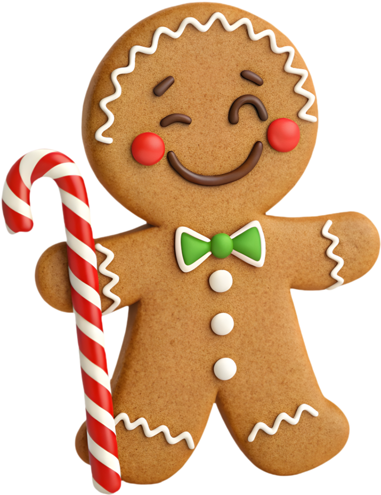 Festive gingerbread cookie clipart for joyful holiday artwork ...