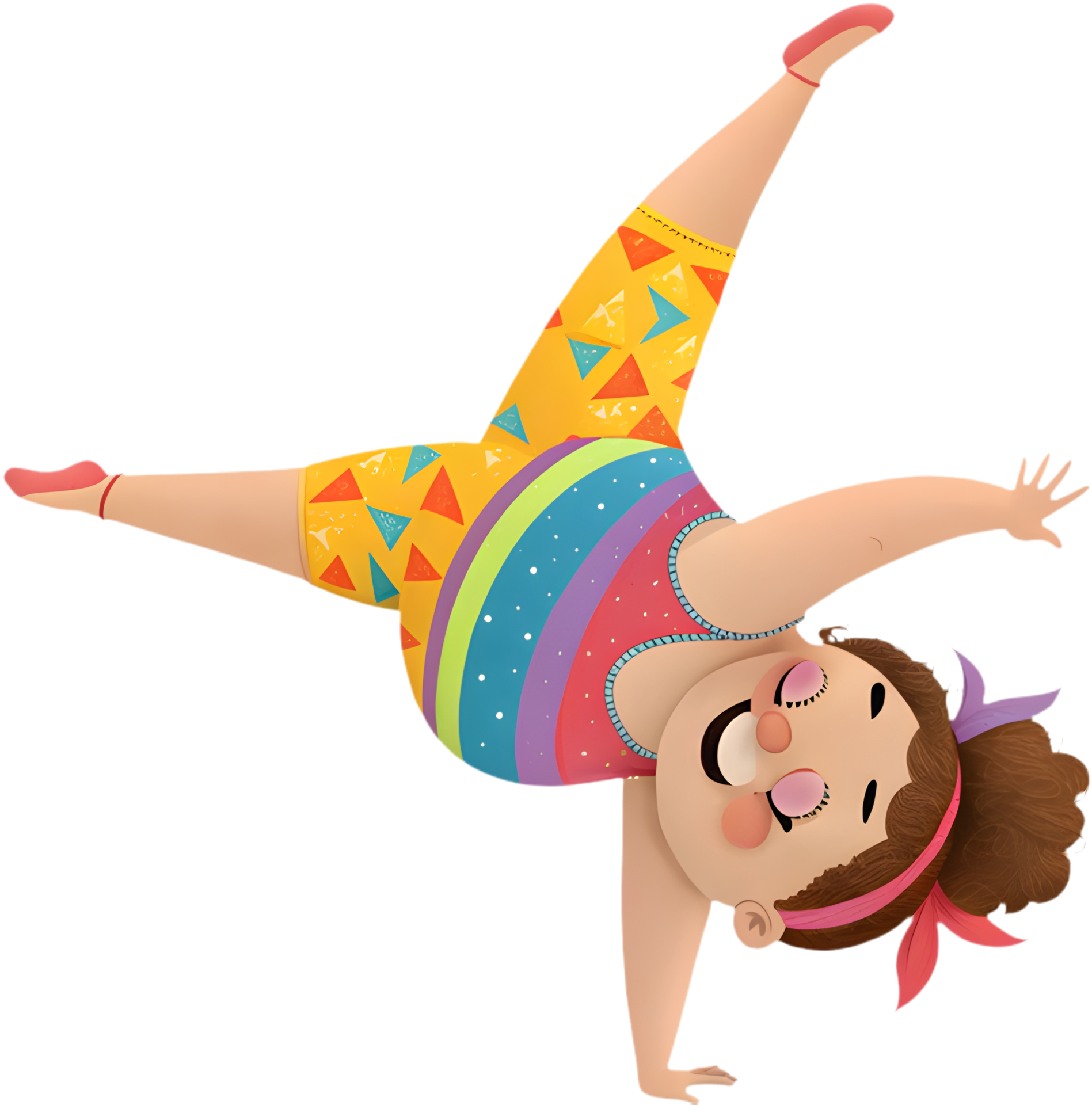 Creative gymnastics girl in energetic acrobatic poses clipart ... Creative gymnastics girl in energetic acrobatic poses clipart ...