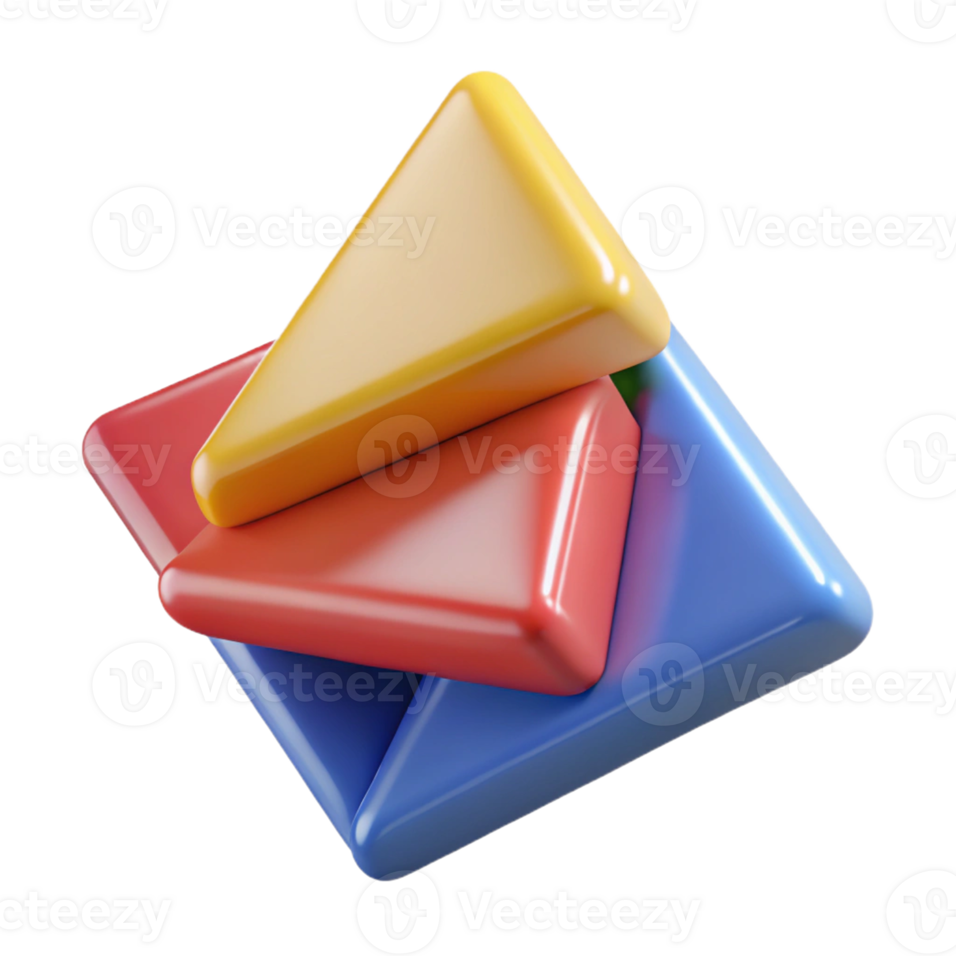 Abstract 3D Render Yellow Red Blue Triangles 54309682 PNG Abstract 3D Render Yellow Red Blue Triangles 54309682 PNG