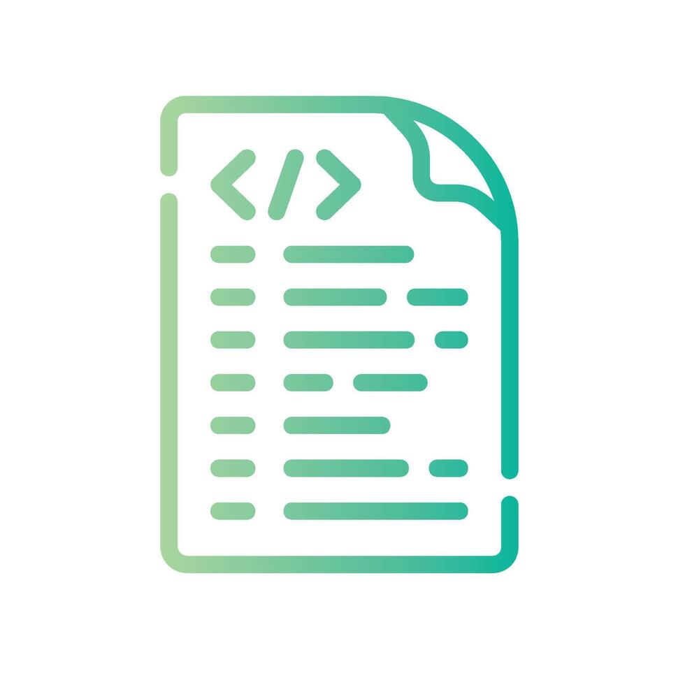 script Line Gradient Icon White Background 54314139 Vector Art at Vecteezy