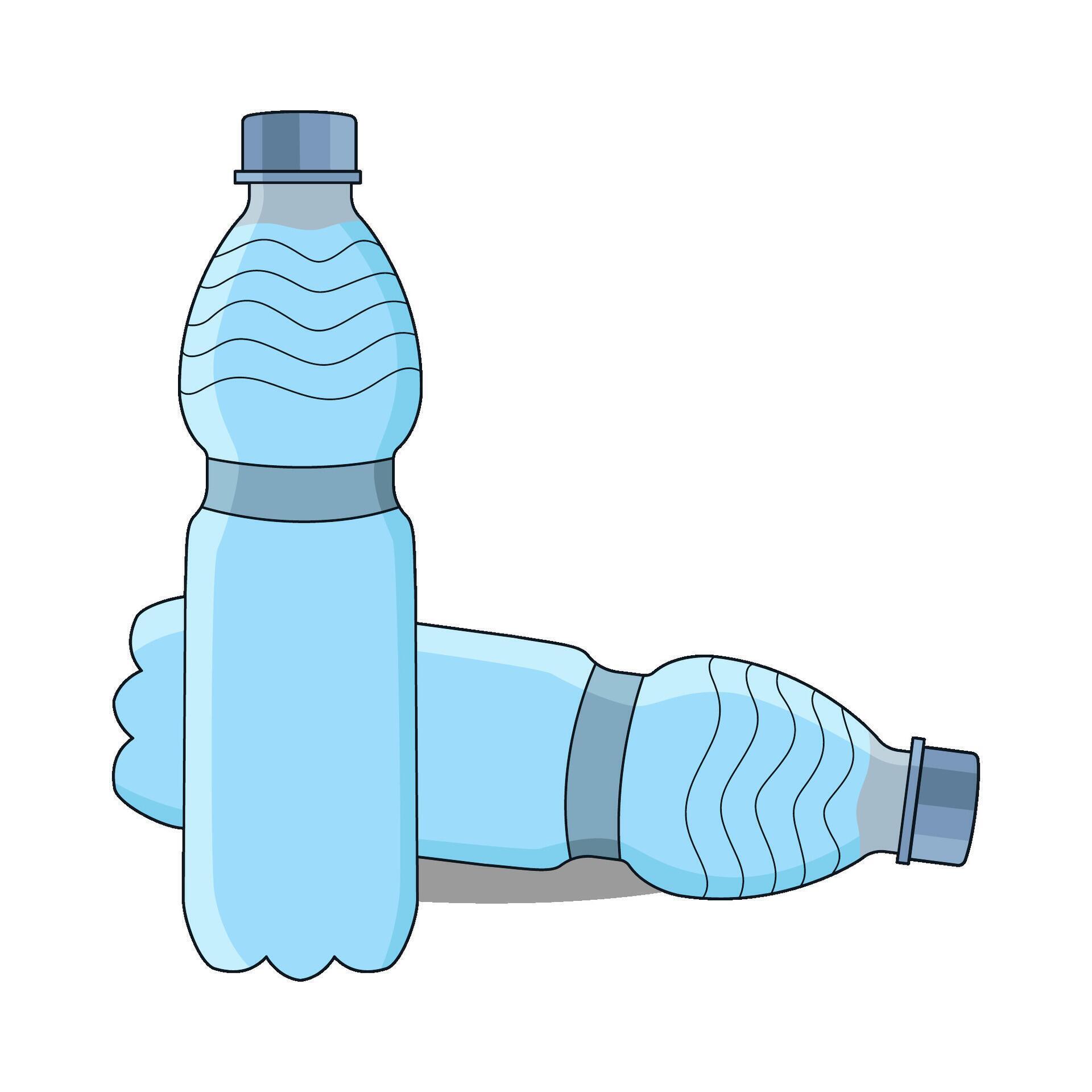 Simple Plastic Water Bottle 54323766 Vector Art at Vecteezy