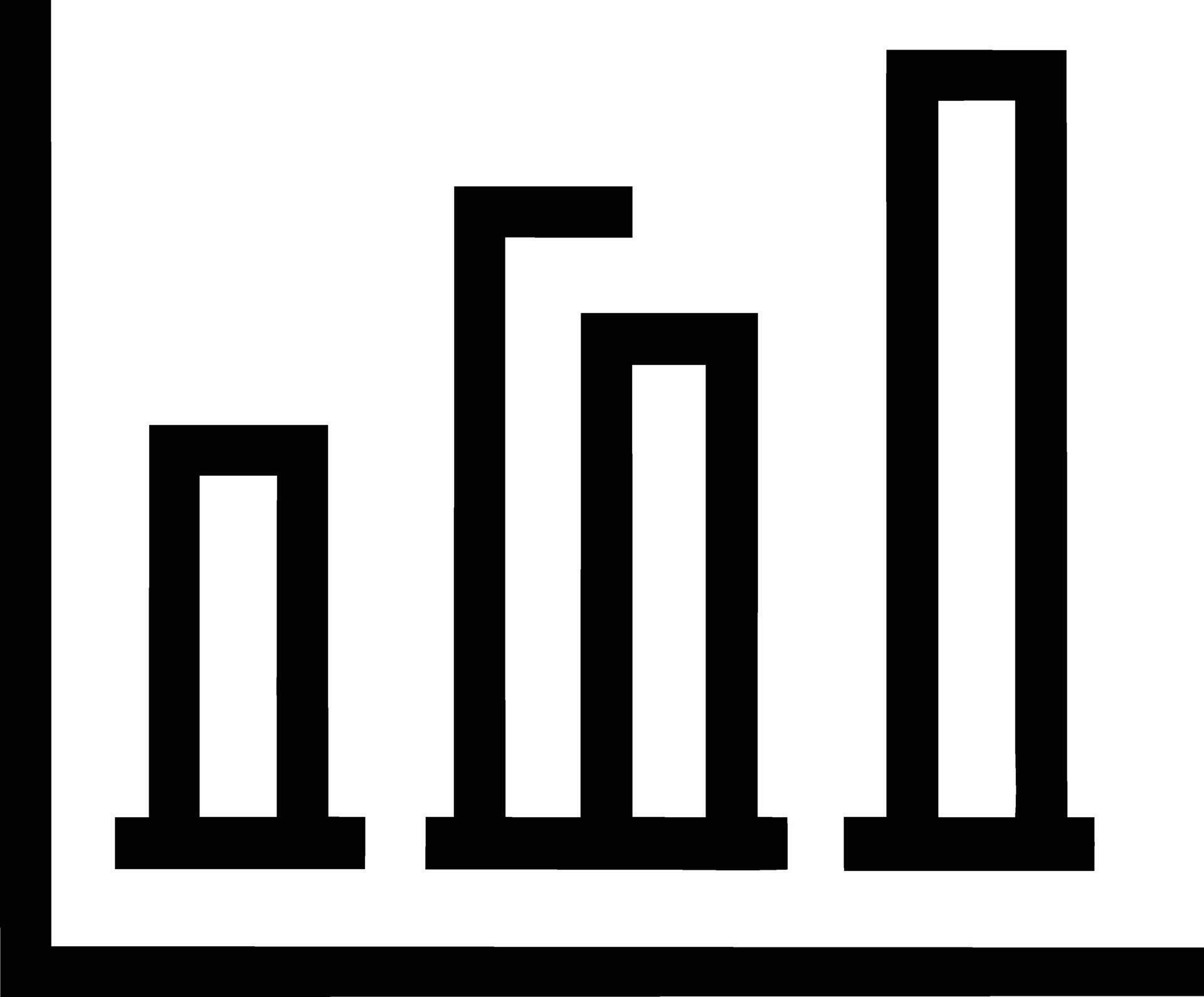 Simple Bar Graph Chart Data Visualization Increase Growth 54335840 ...