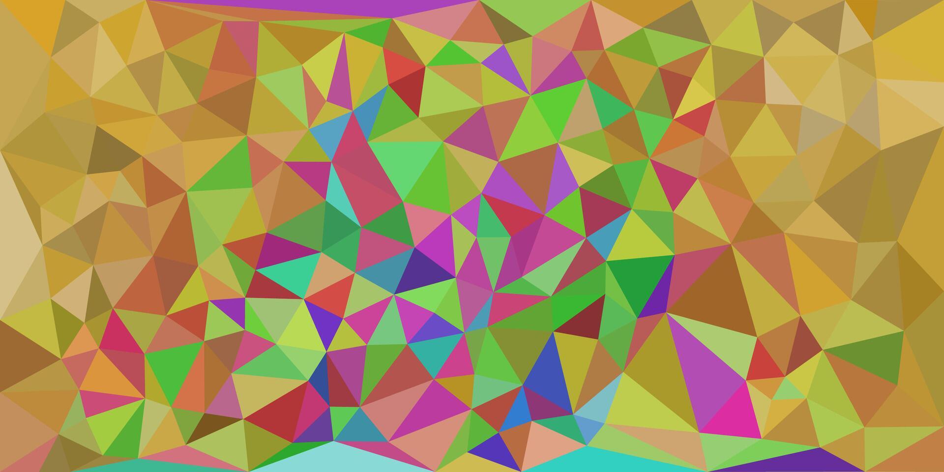 A Vibrant Abstract Artwork With Colorful Triangular Shapes Forming A Mosaic Pattern Blending