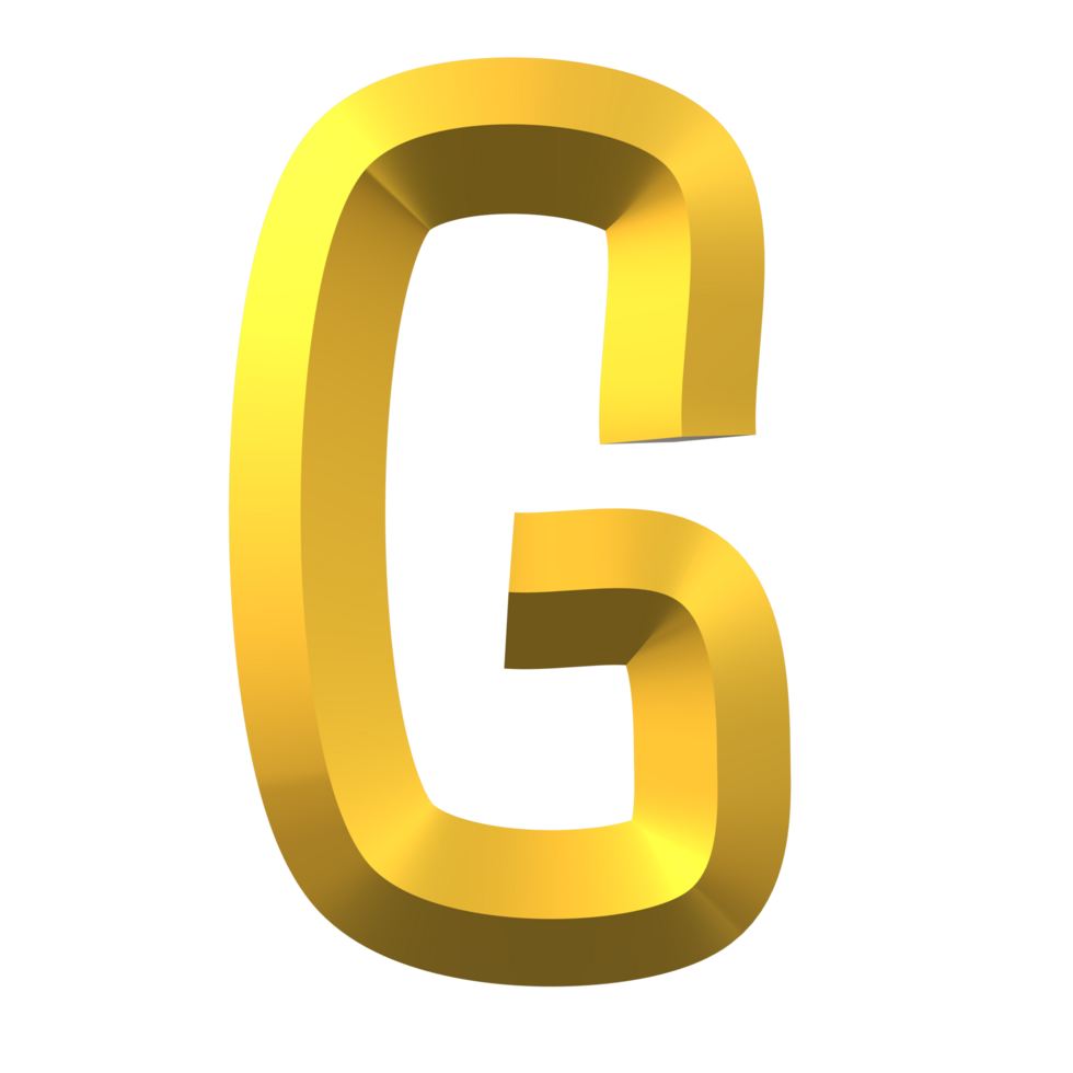 Elegant Texture Gold Letter G 54343220 PNG