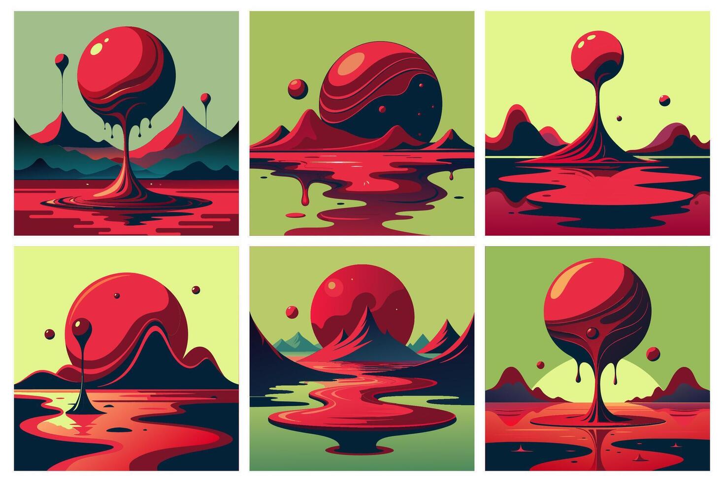 Amoeba Inspired Abstract Blob In Modern Fluid Design With Organic