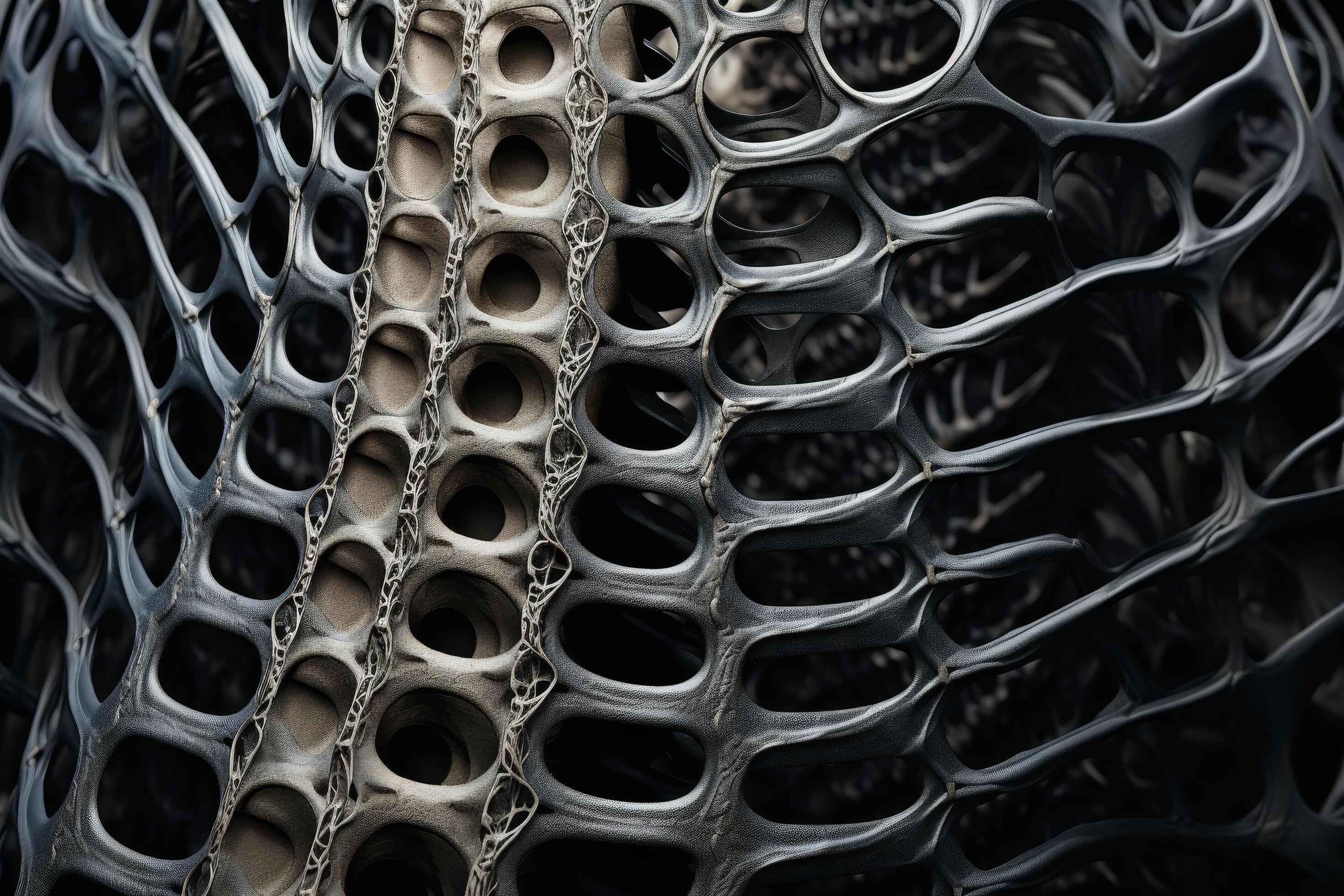 Abstract Metallic Structure With Intricate Patterns 54357997 Stock