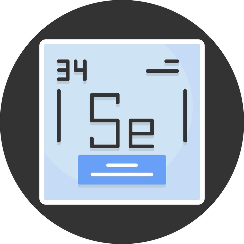 Selenium Flat Grey Circle Style Icon 54381570 Vector Art at Vecteezy