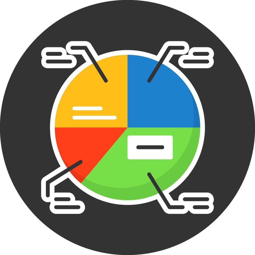 Pie chart Flat Grey Circle Icon Style 54382595 Vector Art at Vecteezy