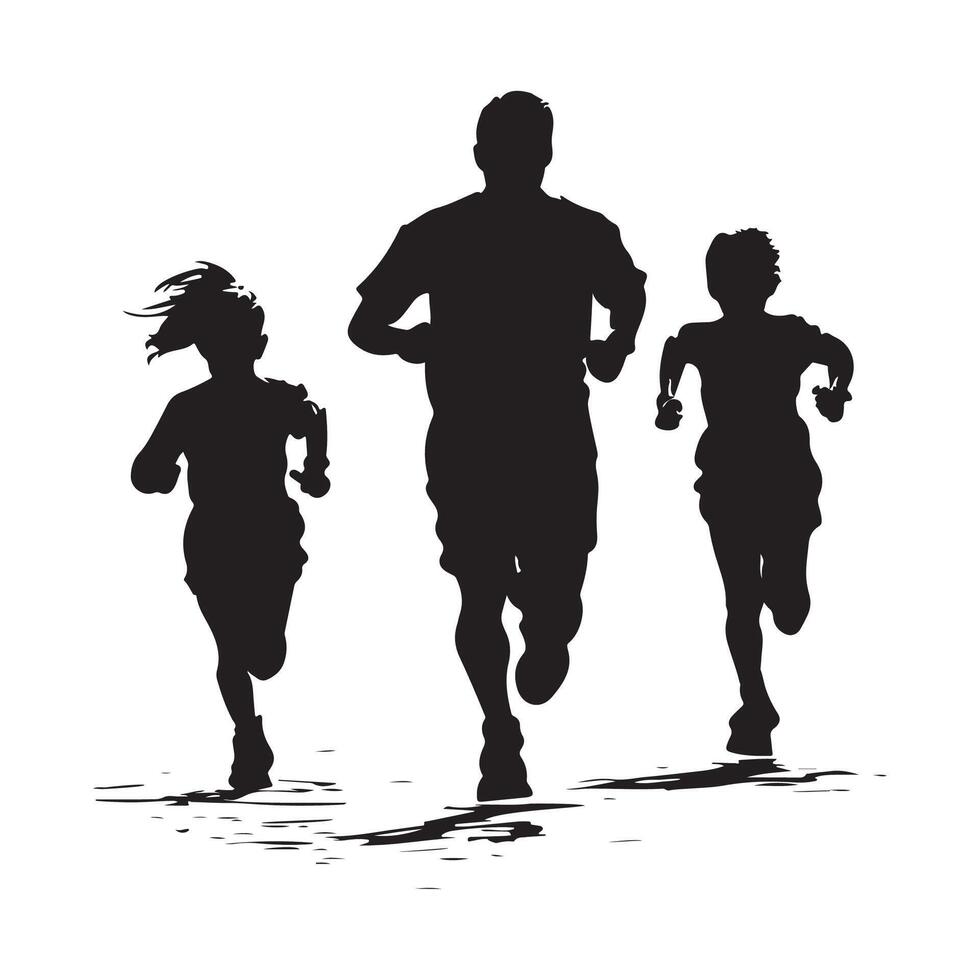 Family Fun Run Vector Art, Icons, and Graphics for Free Download