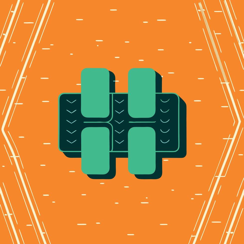 Abstract Teal Green Blocks Pattern Design 54387394 Vector Art At Vecteezy