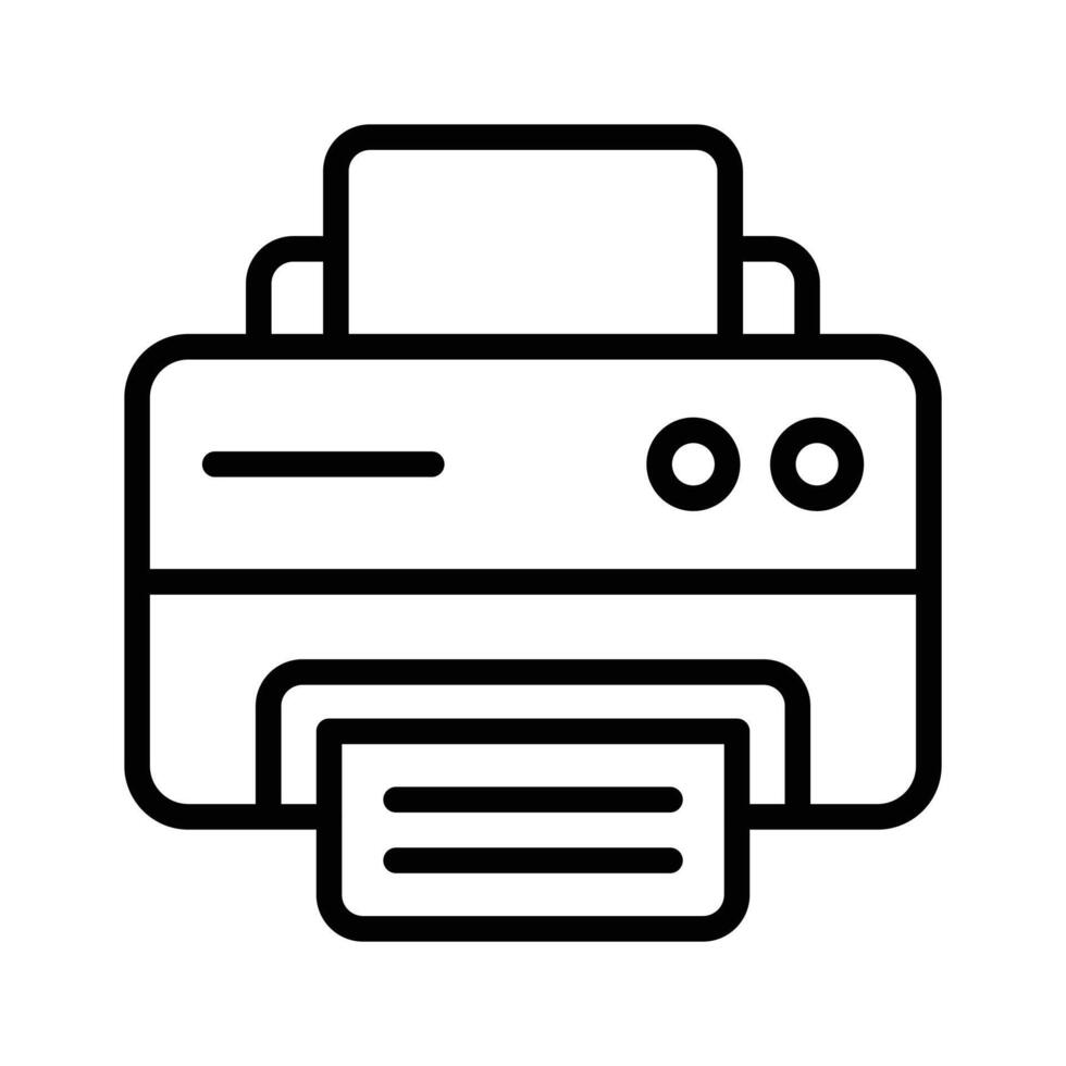 Printer icon representing printed communication and document processing ...