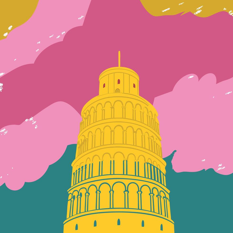 Leaning Tower Architectural Wonder, History, and Design 54389119 Vector ... Leaning Tower Architectural Wonder, History, and Design 54389119 Vector ...