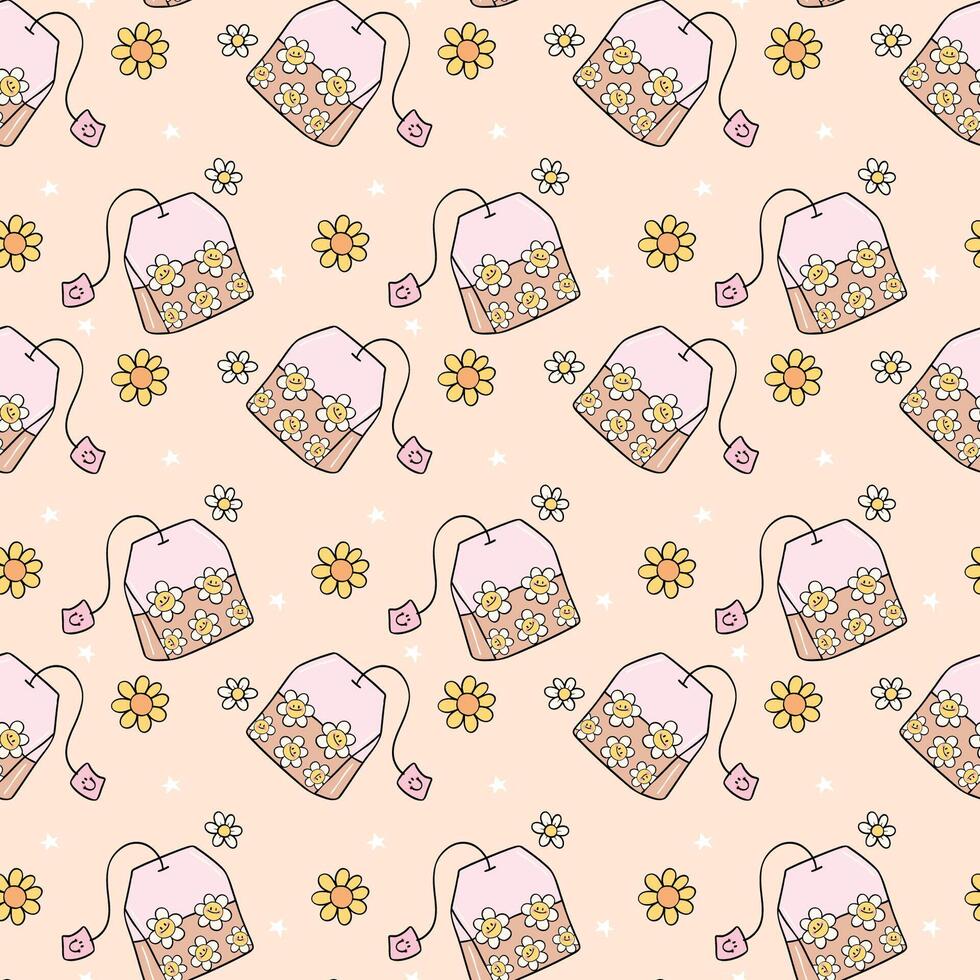 linda maravilloso retro té bolso sin costura modelo aislado en ... linda maravilloso retro té bolso sin costura modelo aislado en ...