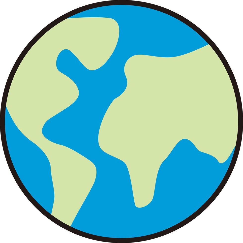 Earth simple flat icon, illustration 54411547 Vector Art at Vecteezy