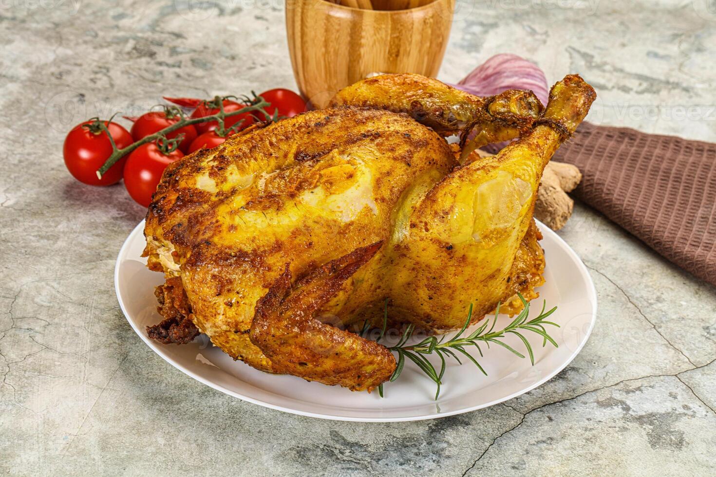 Homemade Grilled whole chicken with spices 54458186 Stock Photo at Vecteezy