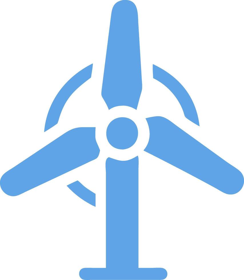 Blue Wind Turbine for Renewable Energy and Sustainability Projects 54462588 Vector Art at Vecteezy