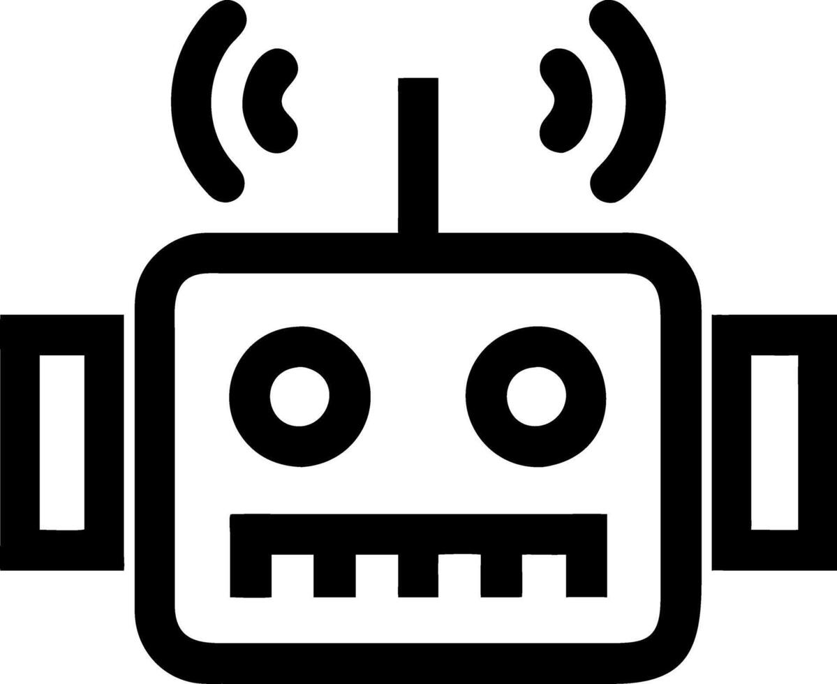 Cute Robot Face for Tech Design Projects and Branding 54463597 Vector ...