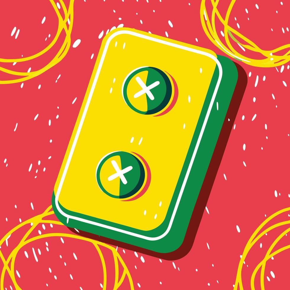 Abstract Graphic Design Yellow and Green Buttons on Red Background 54467780 Vector Art at Vecteezy