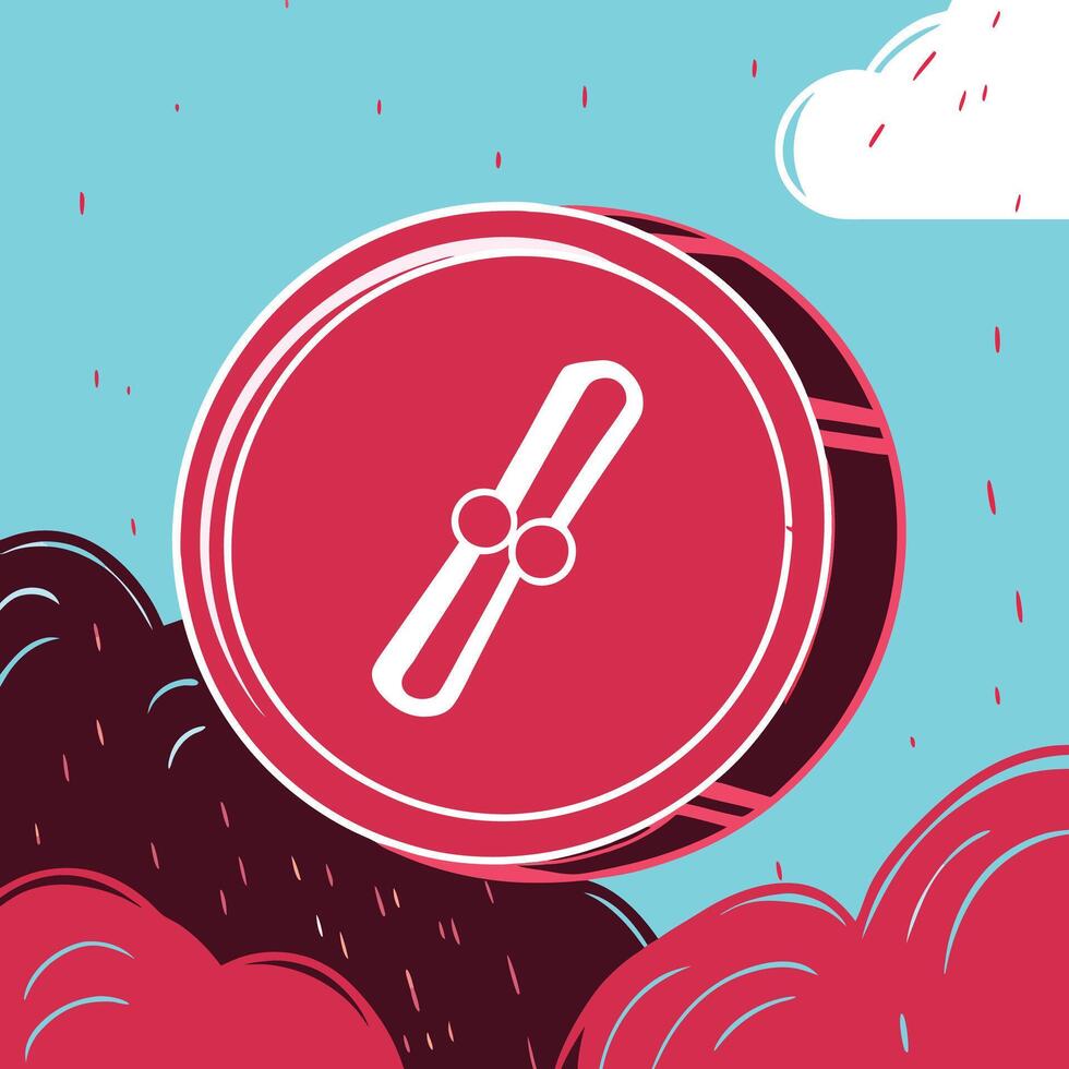 Abstract Badge with Double-Dotted Line Graphic 54468032 Vector Art at ...