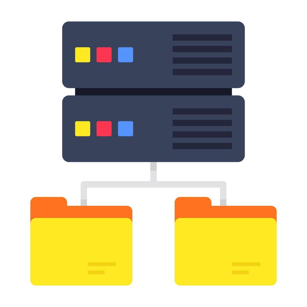 An icon design of server folder 54468796 Vector Art at Vecteezy