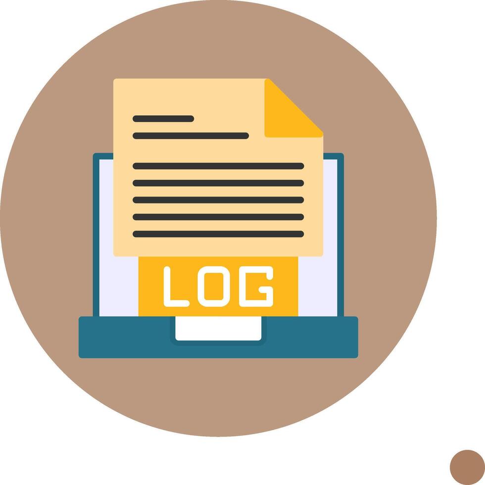 Logs Flat Long Shadow Style Icon 54469429 Vector Art at Vecteezy