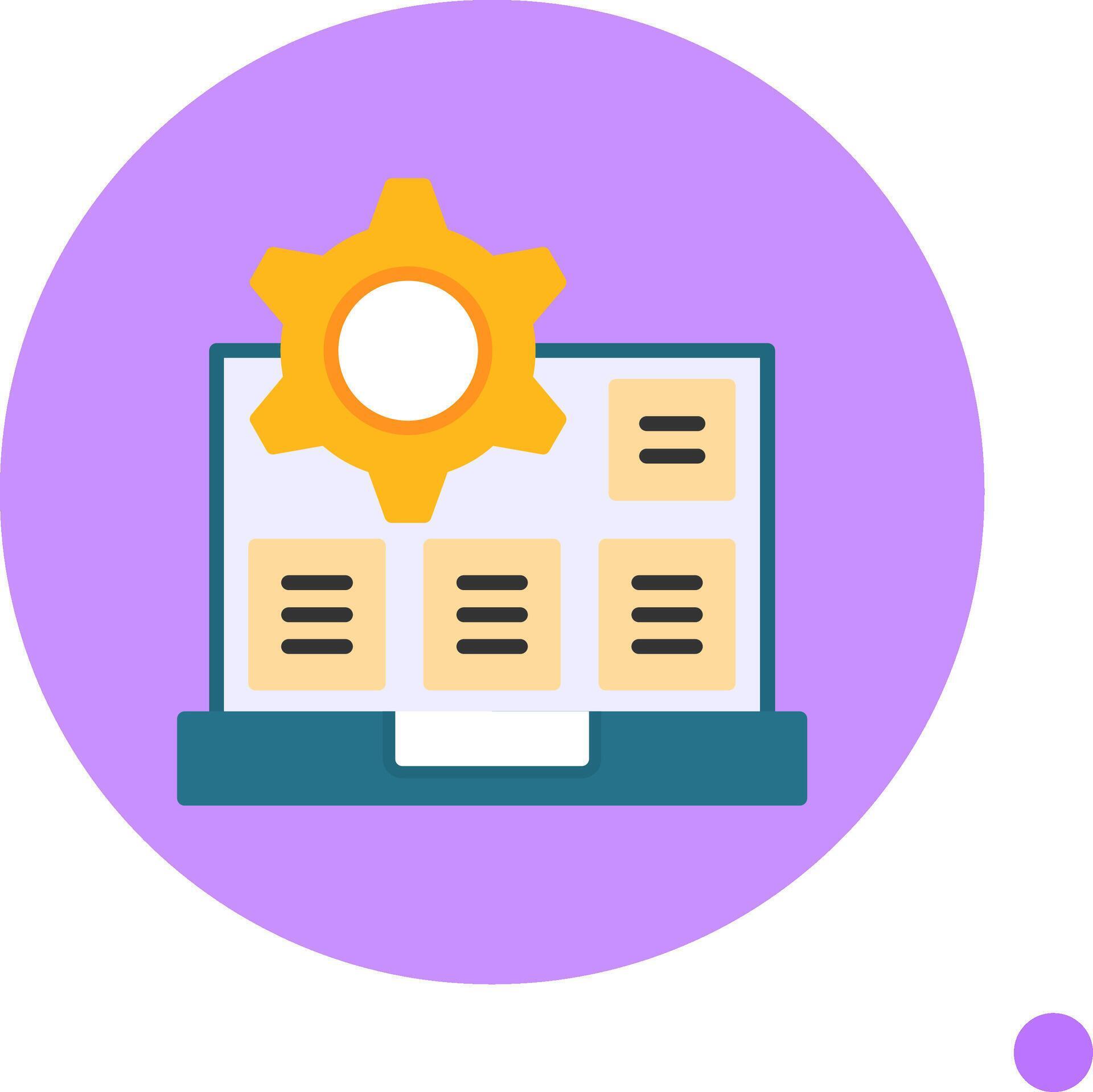 Algorithm Flat Long Shadow Style Icon 54469436 Vector Art at Vecteezy