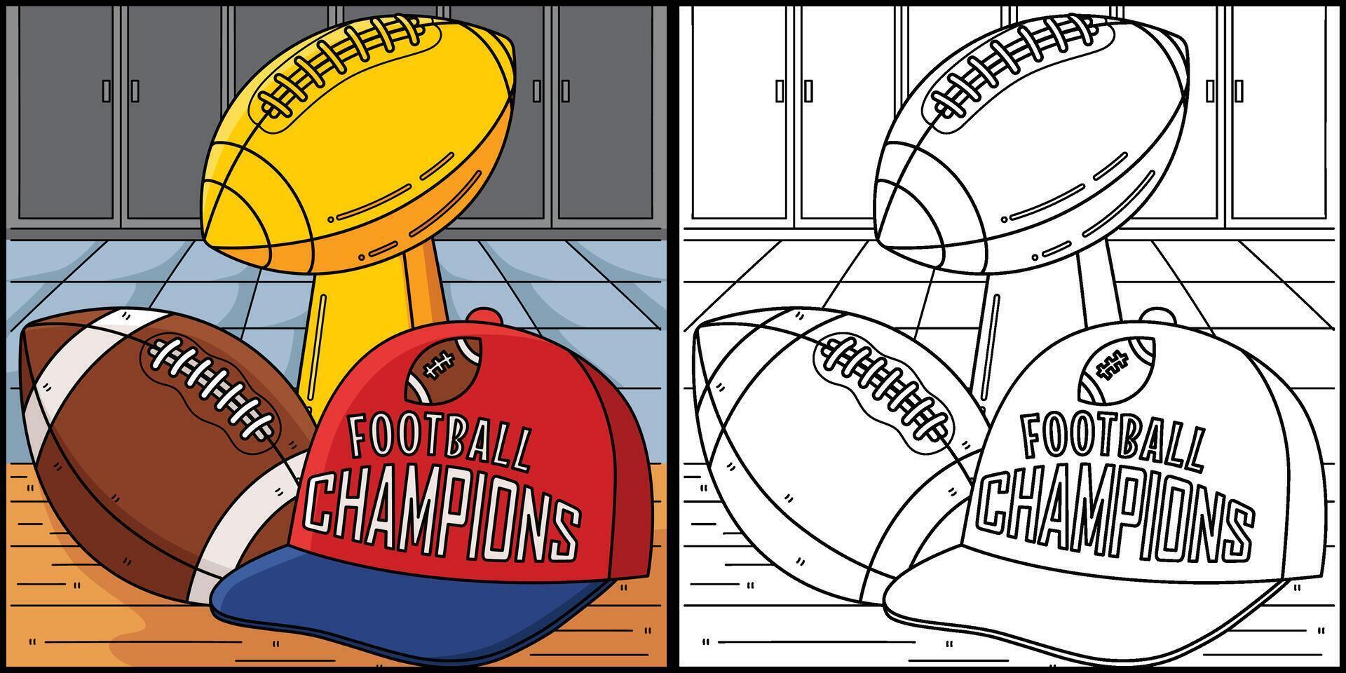 American Football Super Bowl Trophy Illustration 54470384 Vector Art at ...