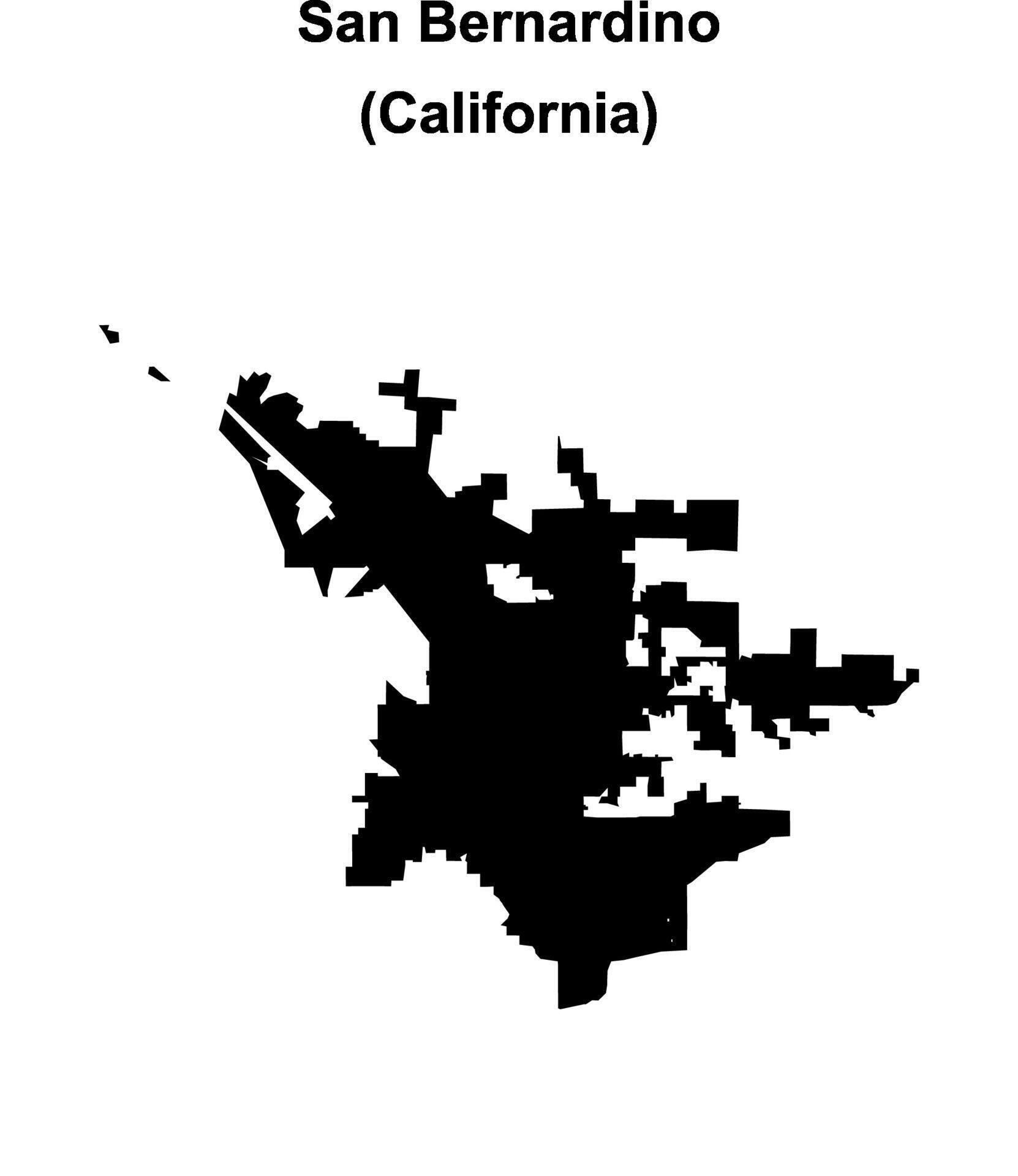 San Bernardino, California blank outline map 54470893 Vector Art at ... San Bernardino, California blank outline map 54470893 Vector Art at ...