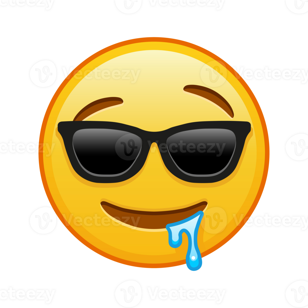 Drooling face with synglasses Large size of yellow emoji smile 54475290 PNG Drooling face with synglasses Large size of yellow emoji smile 54475290 PNG