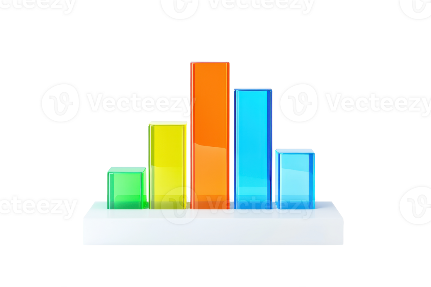 A Series Of Colorful Vertical Bars Representing Data Visualization Or Statistical Information