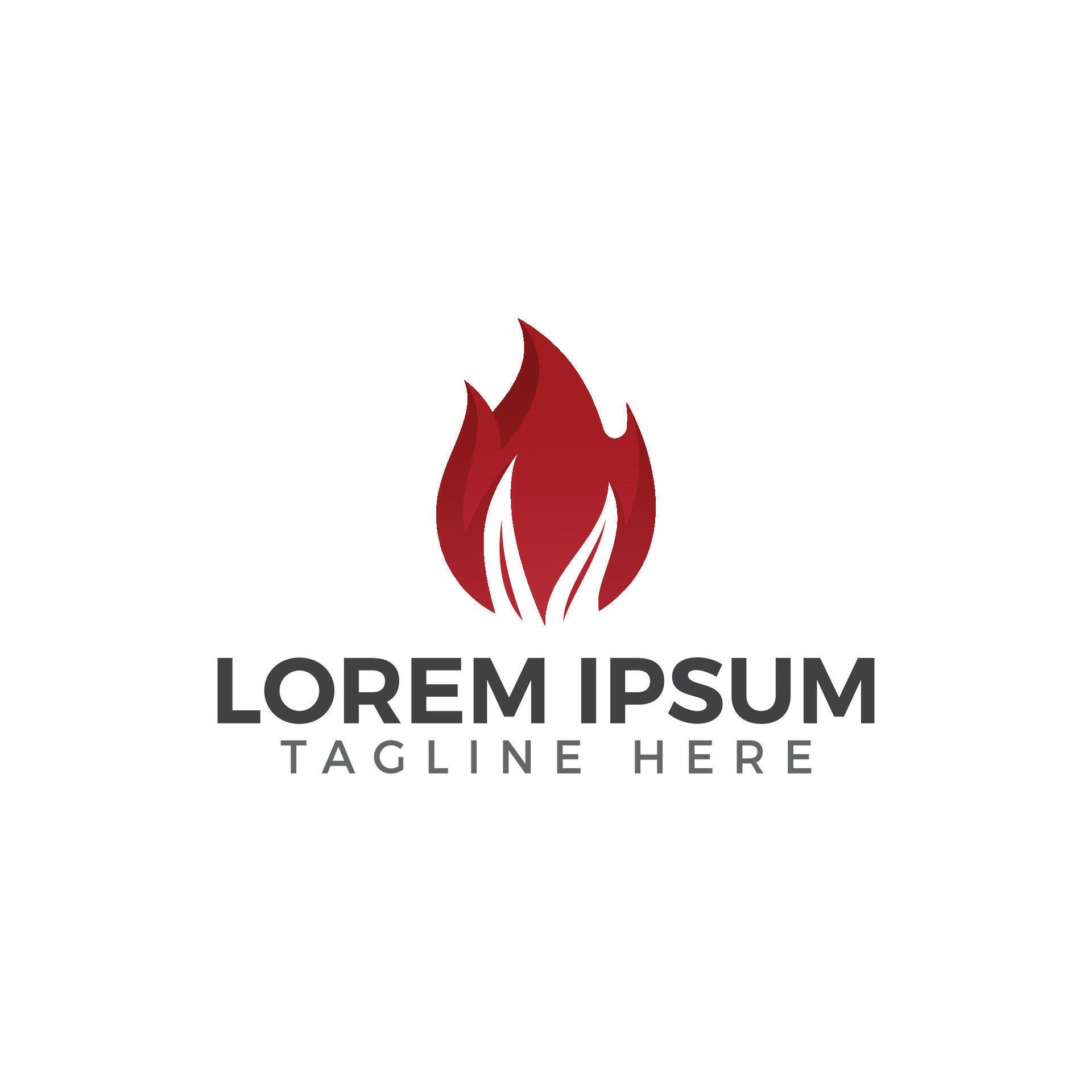 Vibrant Red Flame Logo Design Template 54488015 Vector Art at Vecteezy