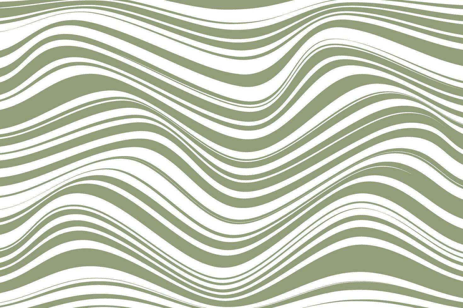 simple abstract etruscan olive color thin to thick wavy distort line pattern a green background ...