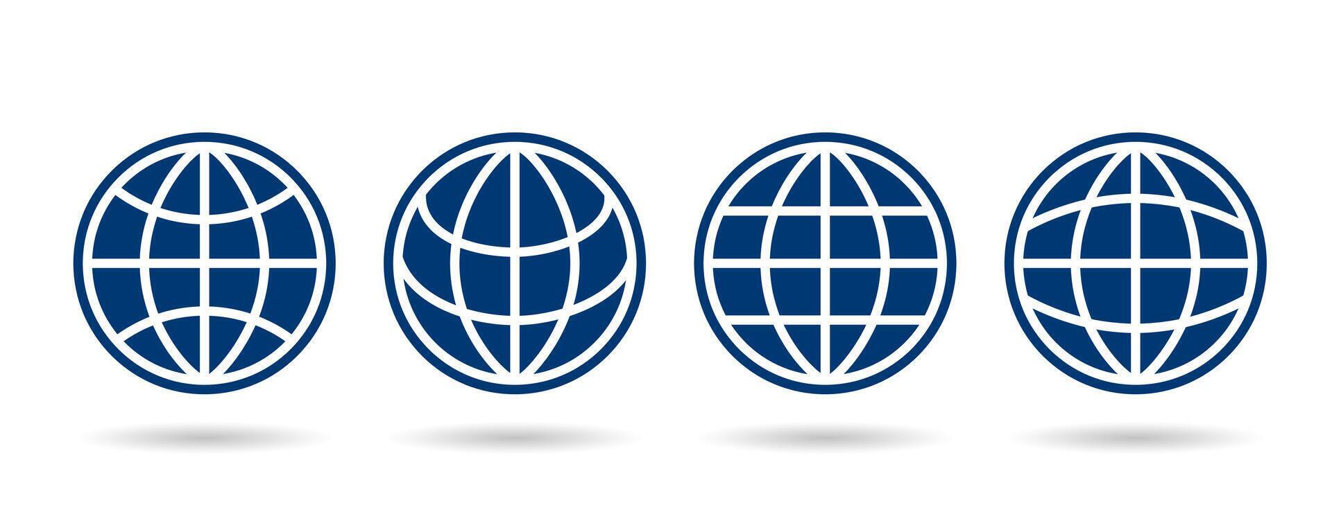 Globe icon set. Go to web symbol icon. www symbol, Web icon, website, homepage icon set, earth ...