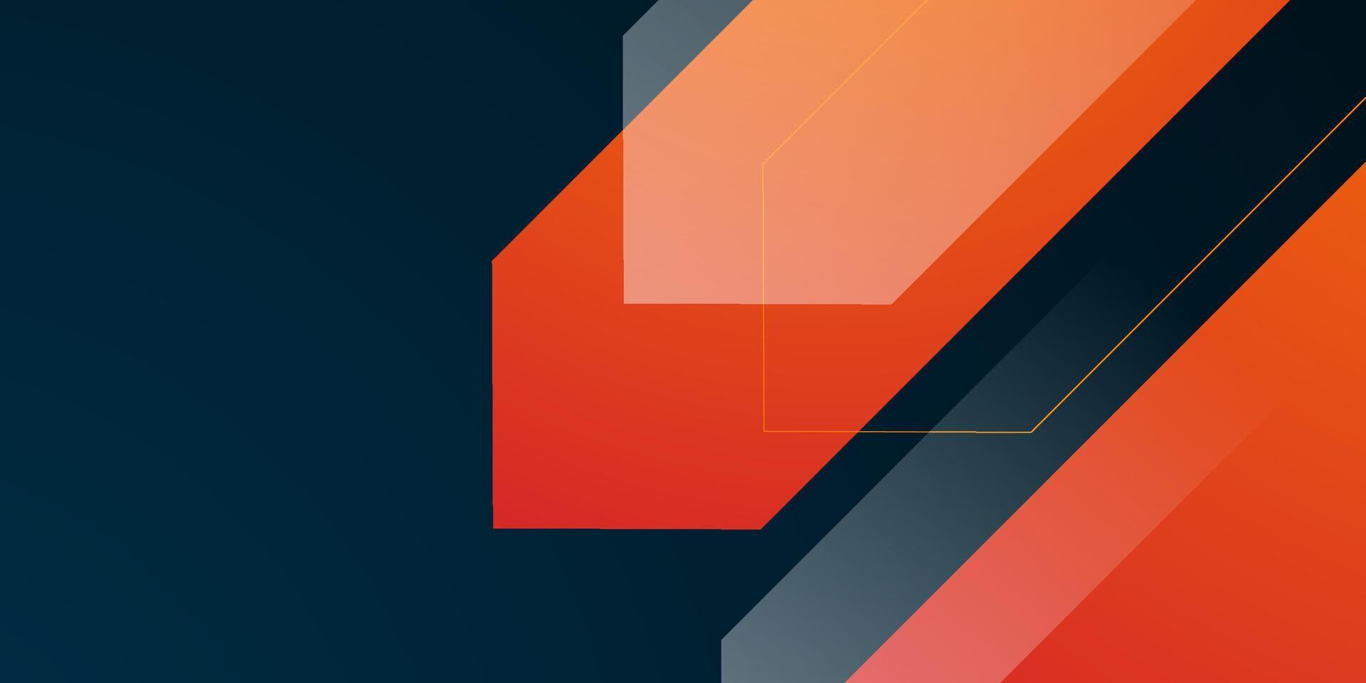 Abstract Blue And Orange Simple Background With Geometric Shapes Orange And Blue Dynamic