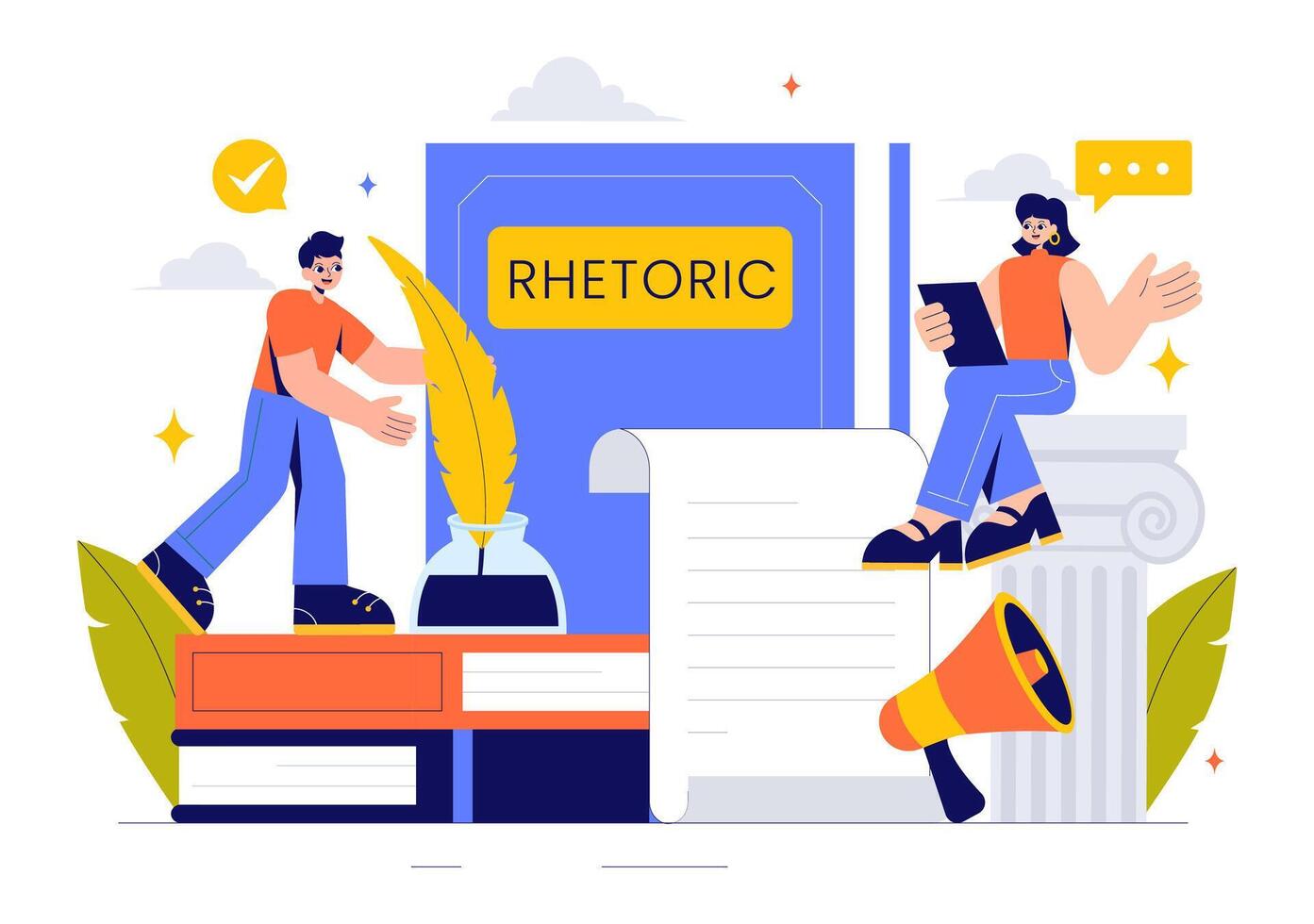 Rhetorical Techniques Vector Art, Icons, and Graphics for Free Download