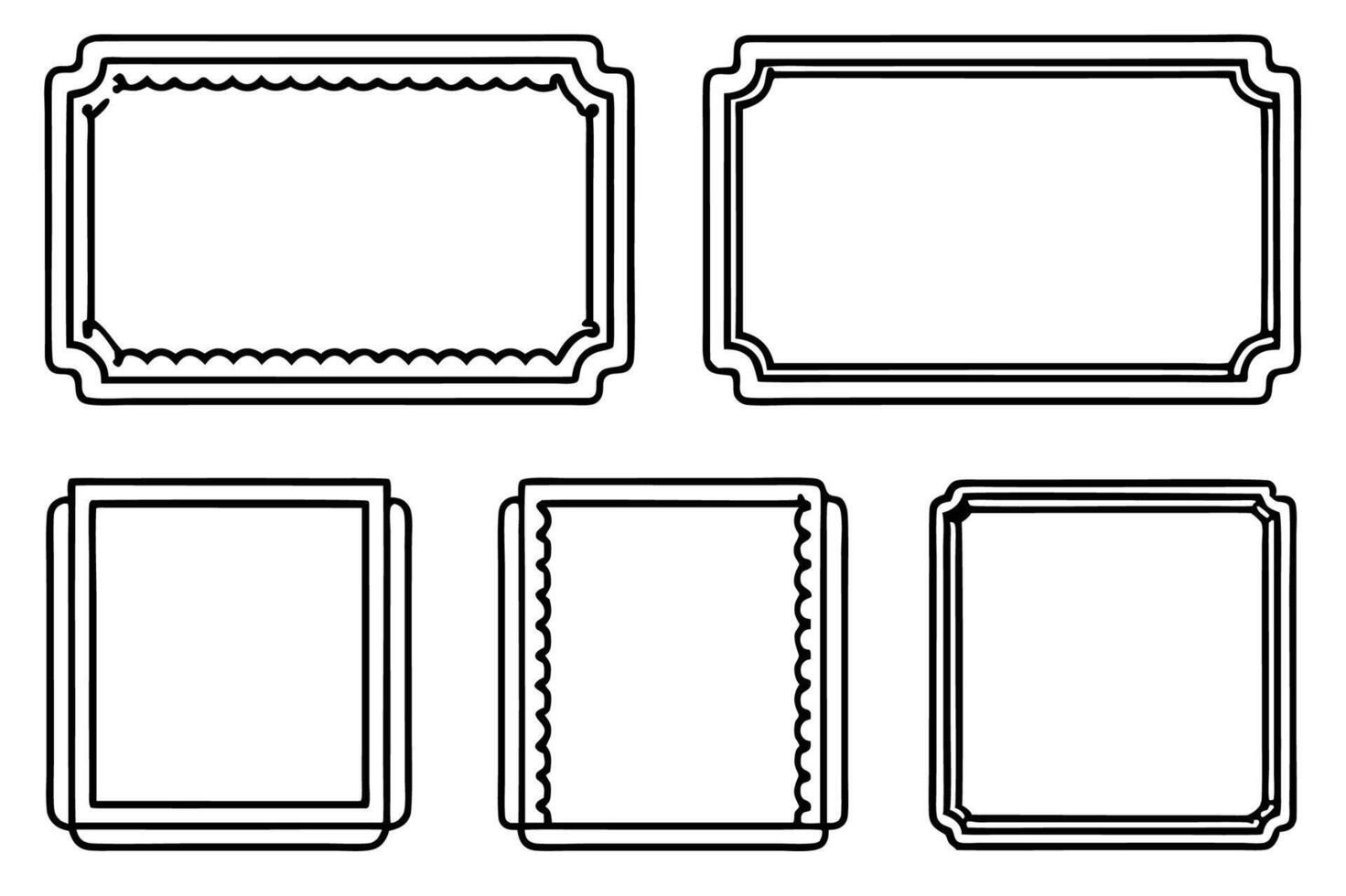photo frame colouring page