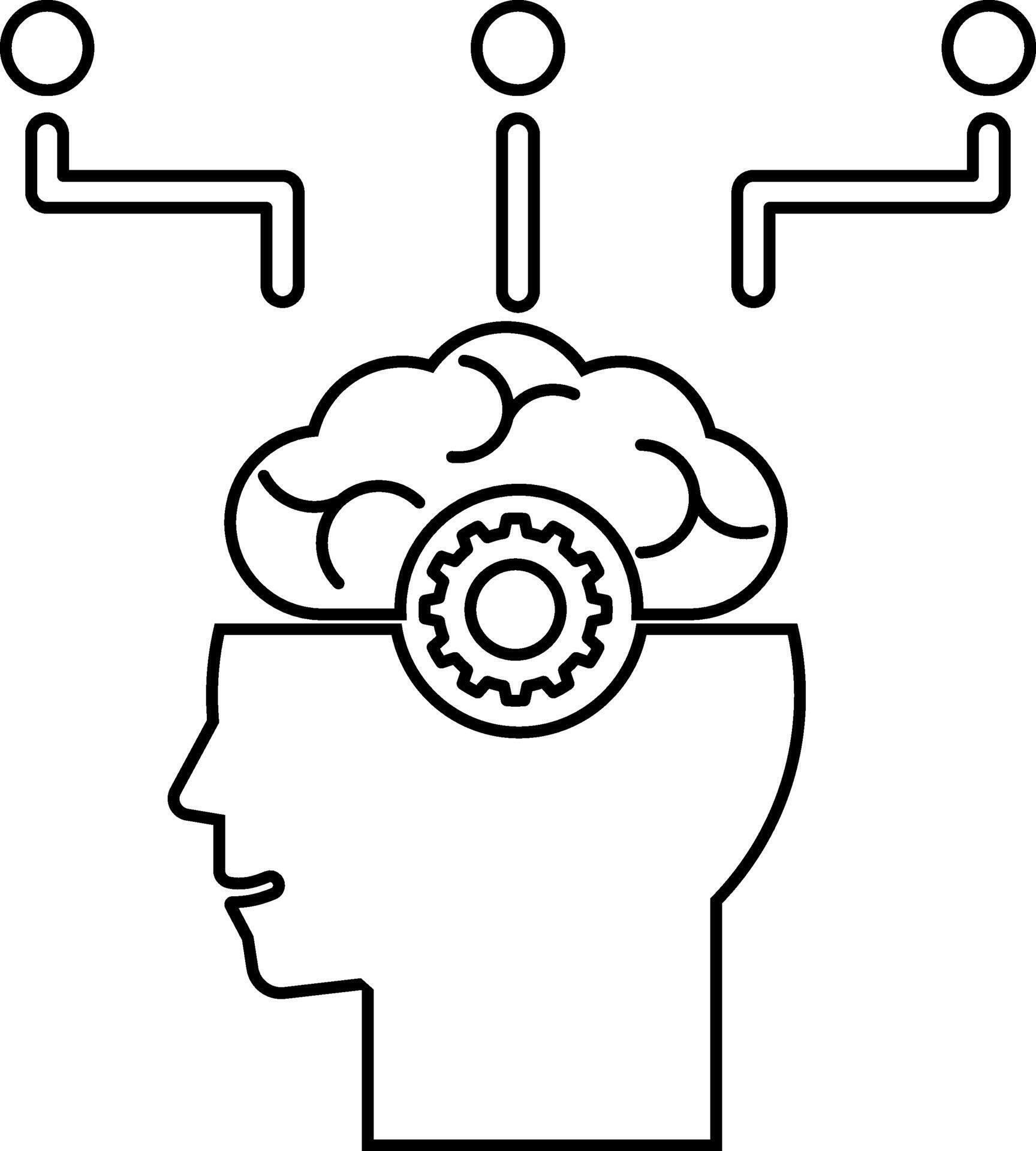 Machine Learning Icon Outline Icon Style 54558389 Vector Art At Vecteezy