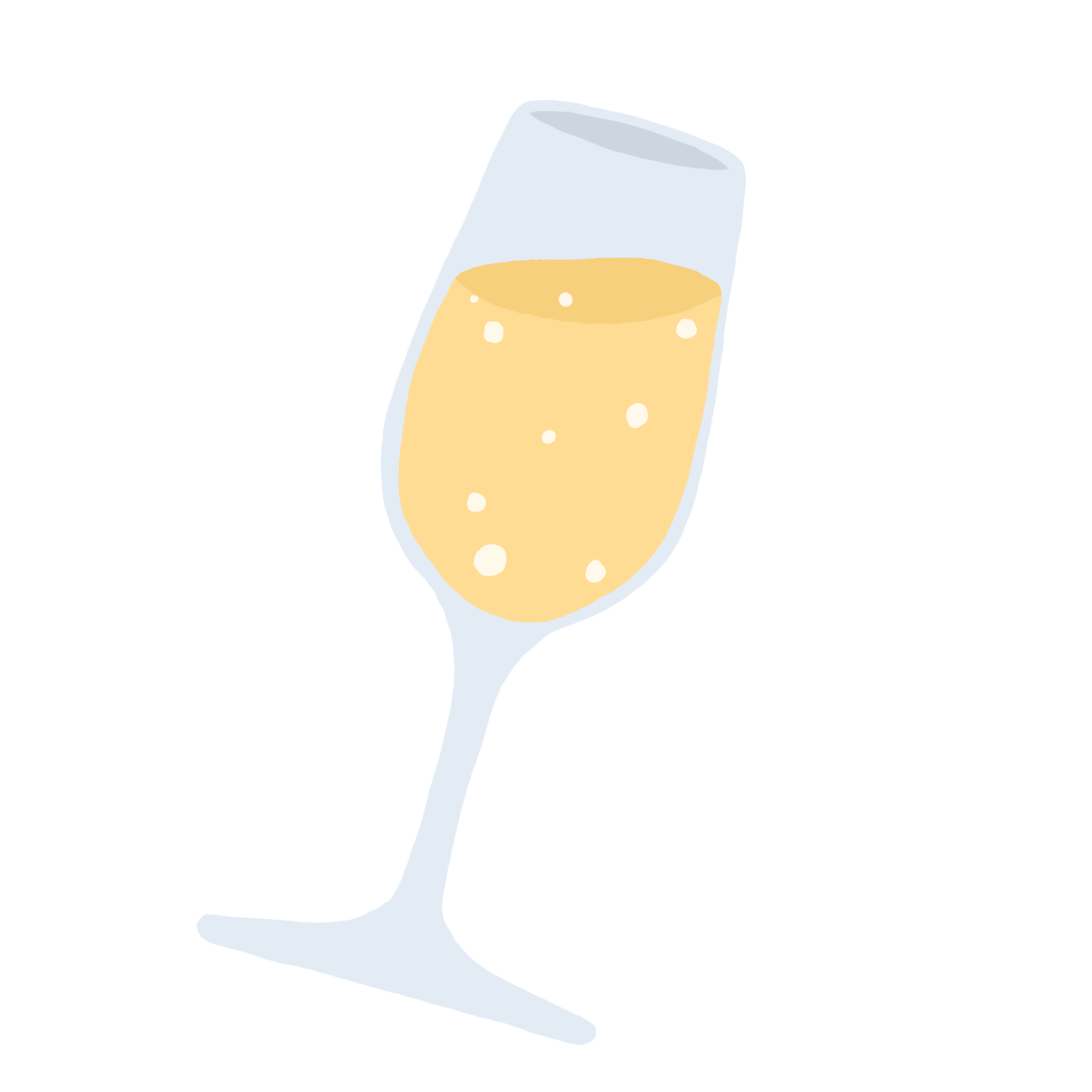 Champagne Glass Icon Flat Style Illustration 54561673 Png
