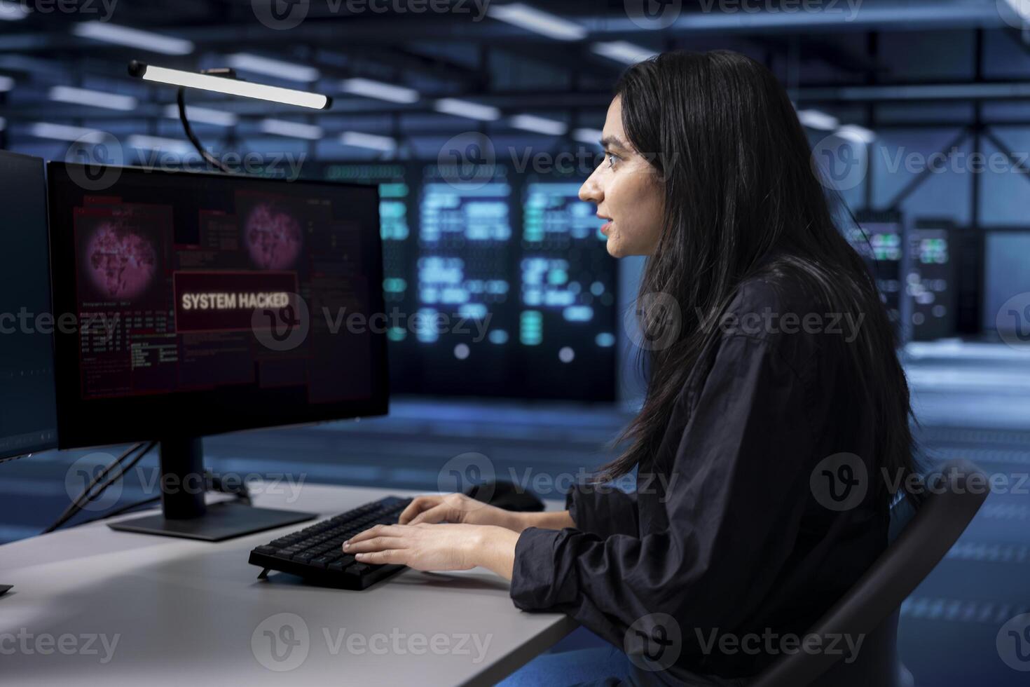 Technician in server farm facility frightened by hacker passing company firewall and stealing ...