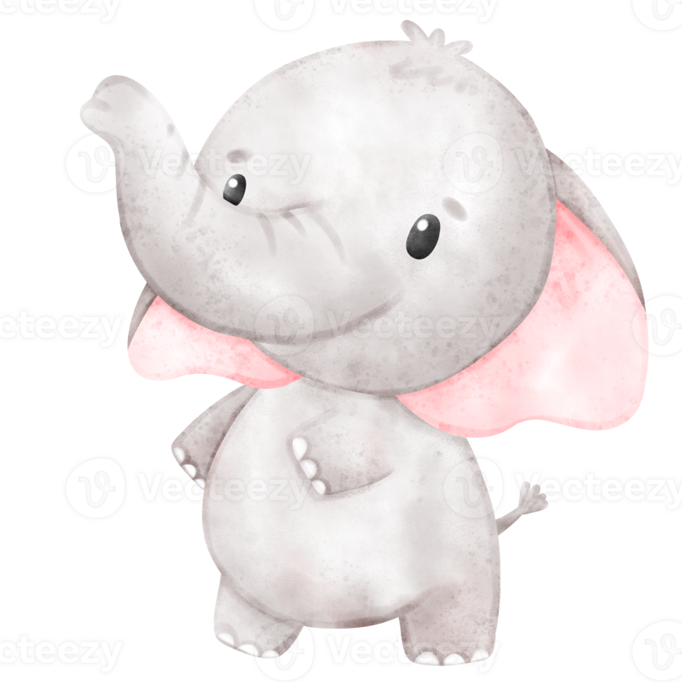baby elephant, watercolor elephant 54570136 PNG