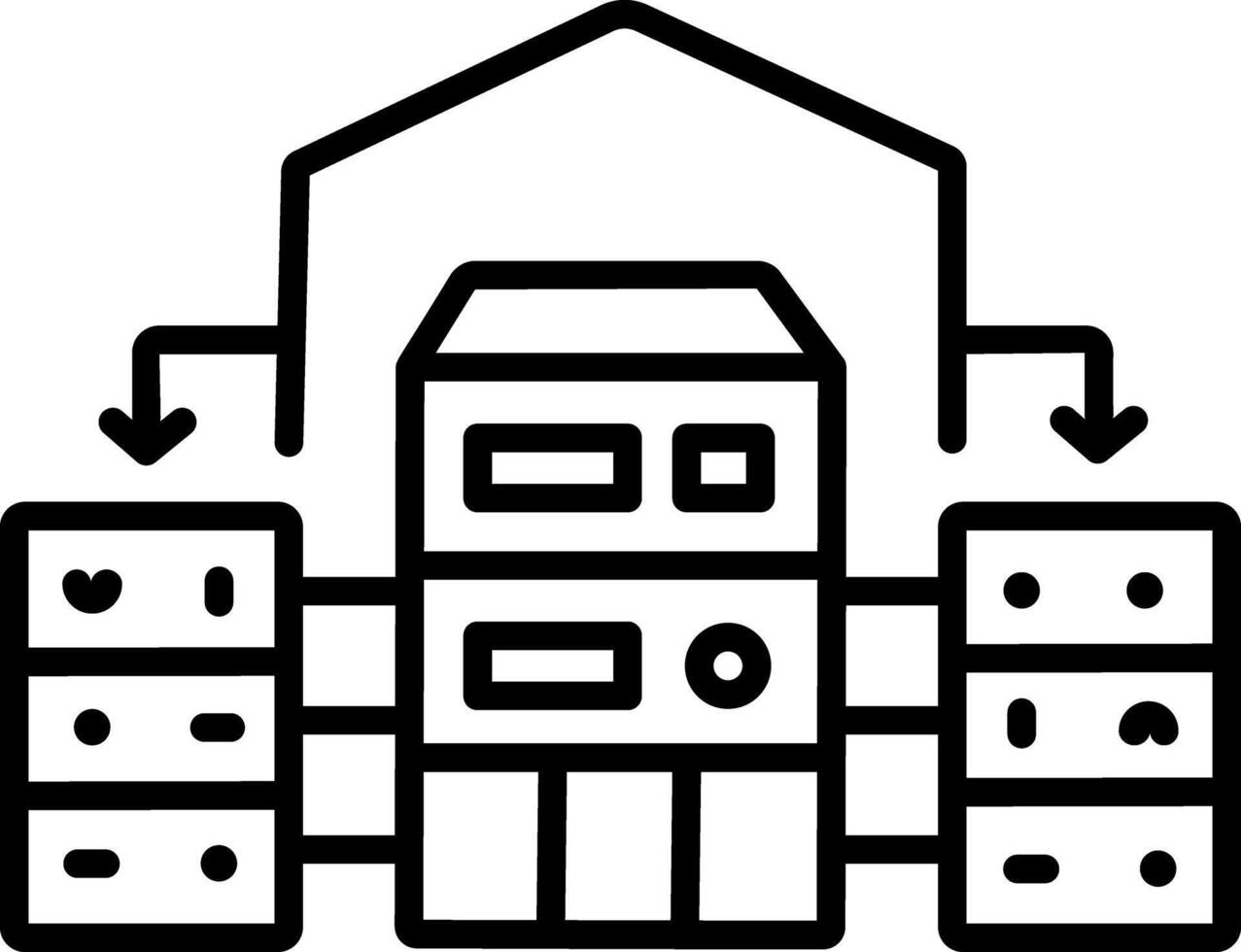 Information repository icon in linear style 54573641 Vector Art at Vecteezy