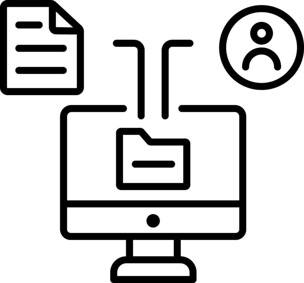 Data entry icon in linear style 54573737 Vector Art at Vecteezy