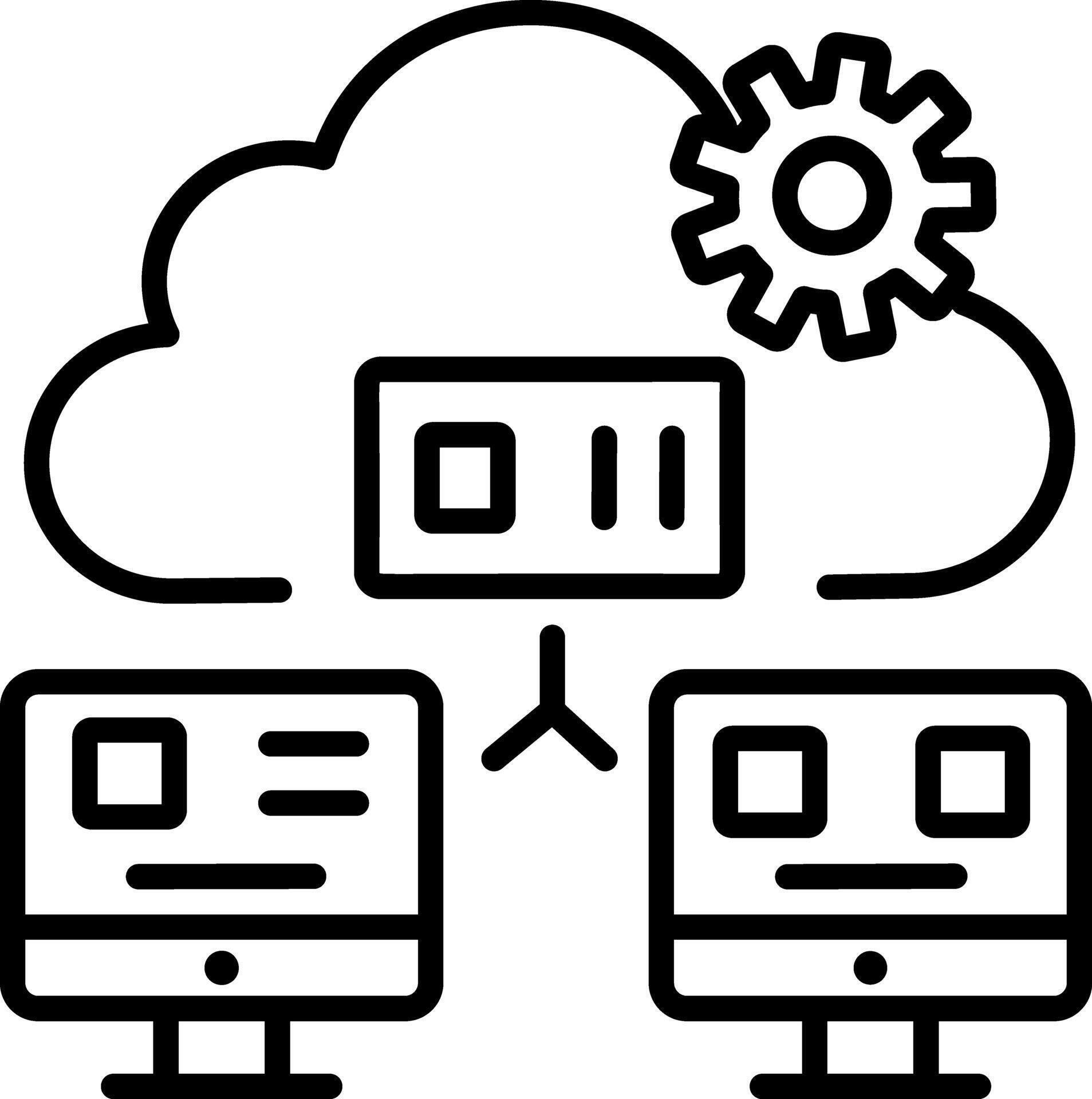 Virtual storage icon in linear style 54573786 Vector Art at Vecteezy Virtual storage icon in linear style 54573786 Vector Art at Vecteezy