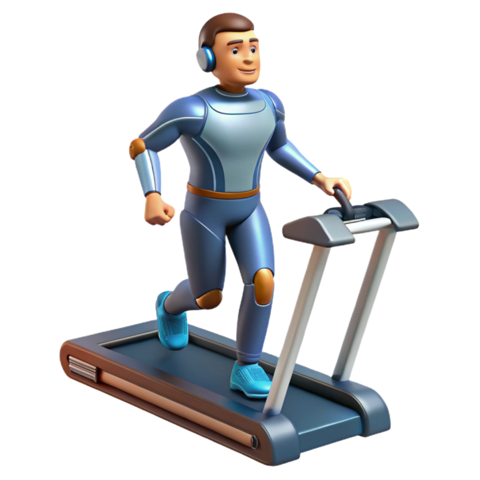3D Animated Fitness Treadmill Workout 54585432 PNG 3D Animated Fitness Treadmill Workout 54585432 PNG