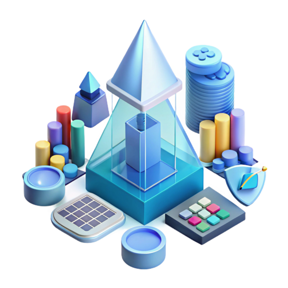 Data Visualization 3D Charts, Graphs, and Geometric Models 54586360 PNG