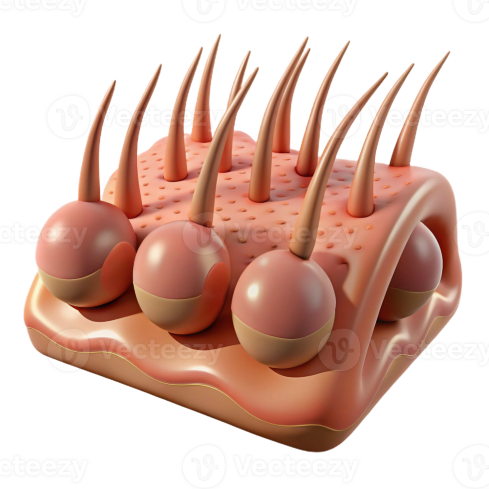 3D Render Hair Follicle Illustration 54590944 PNG 3D Render Hair Follicle Illustration 54590944 PNG
